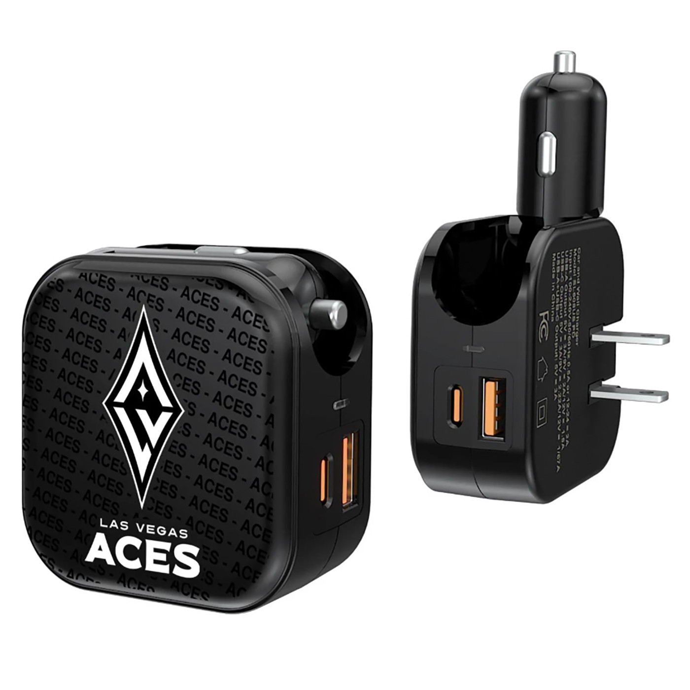 LAS VEGAS ACES 2 IN 1 USB CHARGER